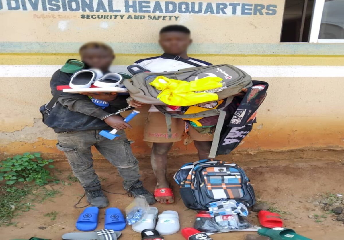 So-Safe Nabs Suspected Burglars with Stolen Items in Idiroko